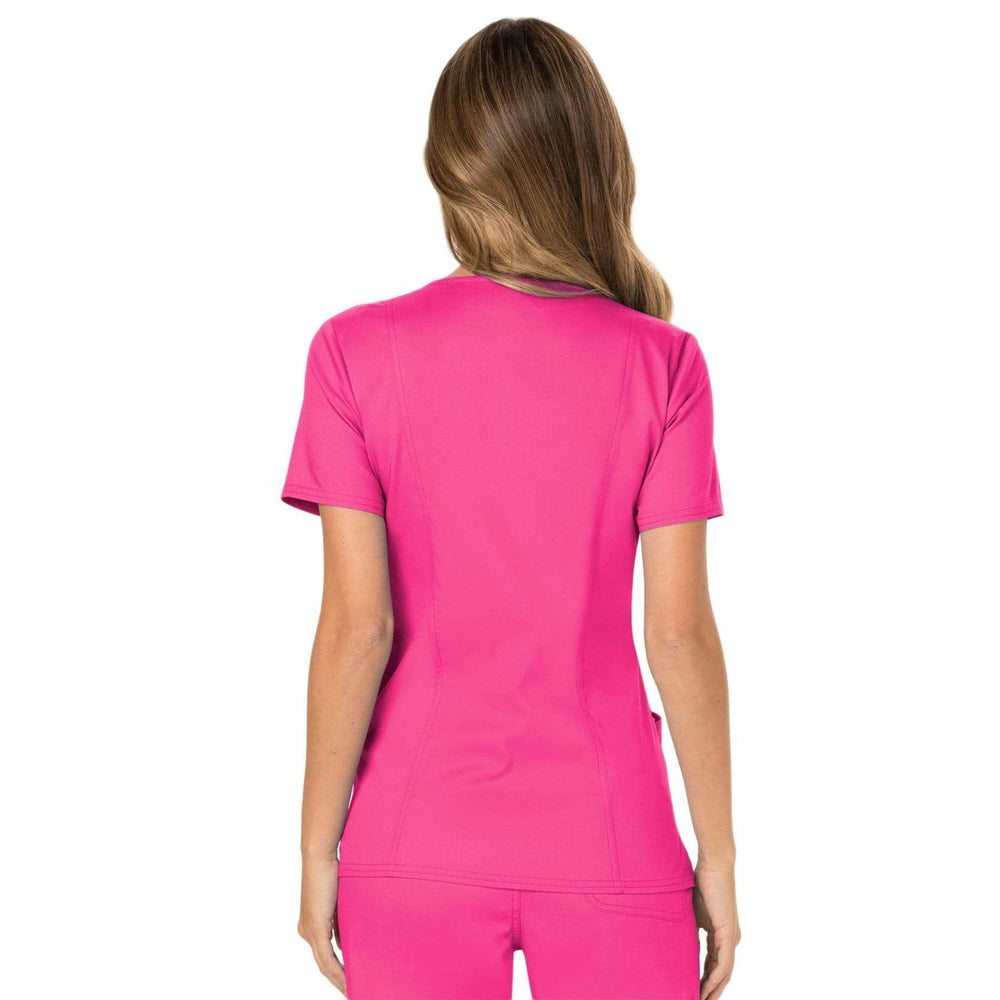 Cherokee Workwear Revolution WW610 Scrubs Top Women's Mock Wrap Electr ...