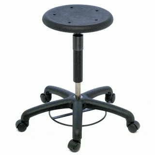 Dalcross Surgeon Stool Foot Control Poly Seat - Vet Equip Australia