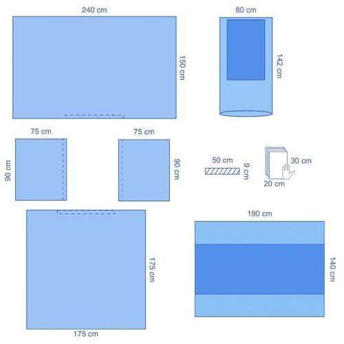 Medline Universal Drape Pack 4 - Vet Equip Australia